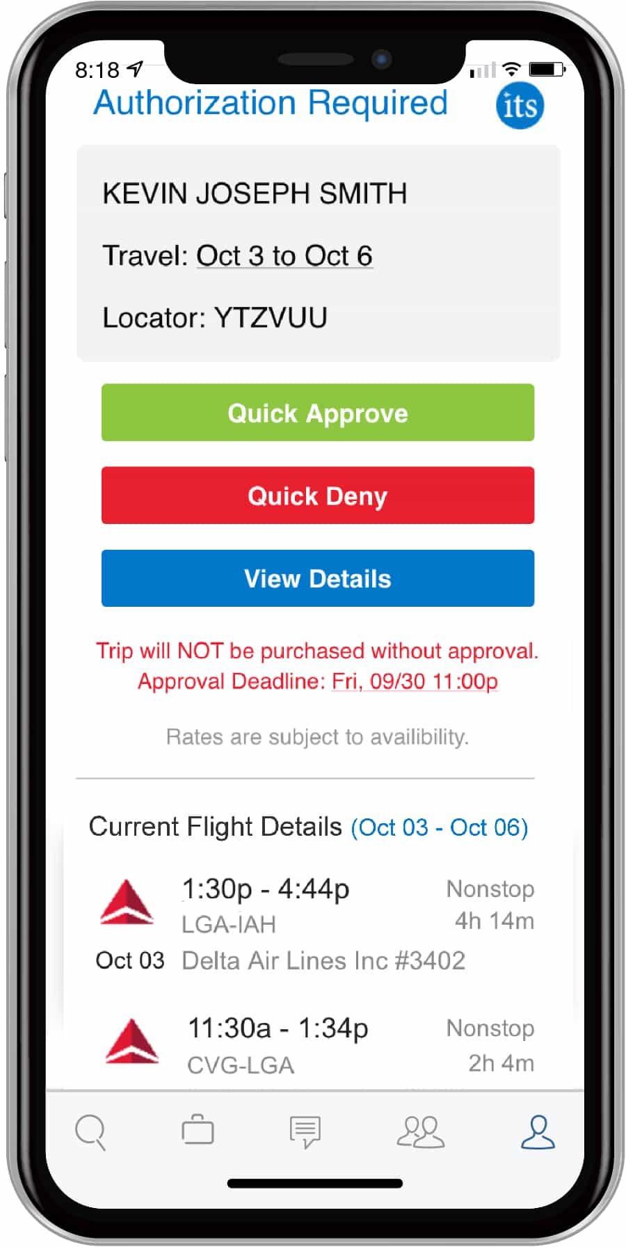 Prevent bad travel decisions with Trip Approvals - ITS.com